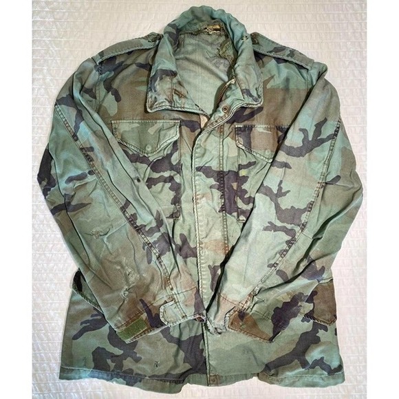 No brand | Jackets & Coats | Vintage Distressed Military Jacket Small ...